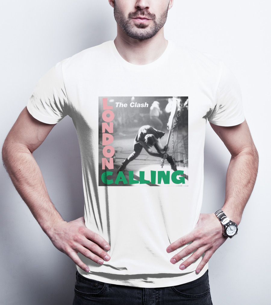 The Clash London Calling Iconic Album Cover Punk Rock Legends T-Shirt