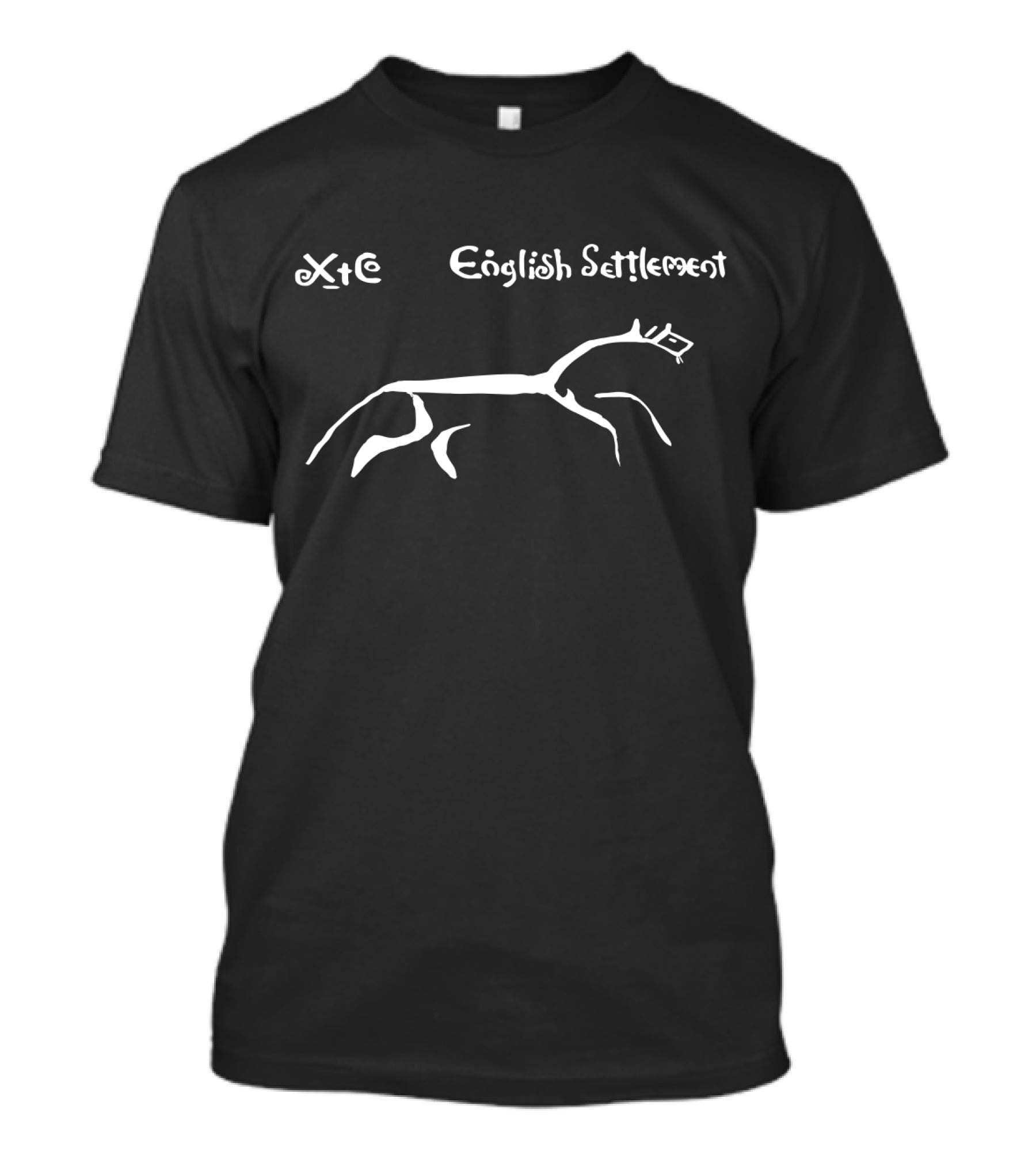 XTC English Settlement Album Uffington White Horse T-Shirt