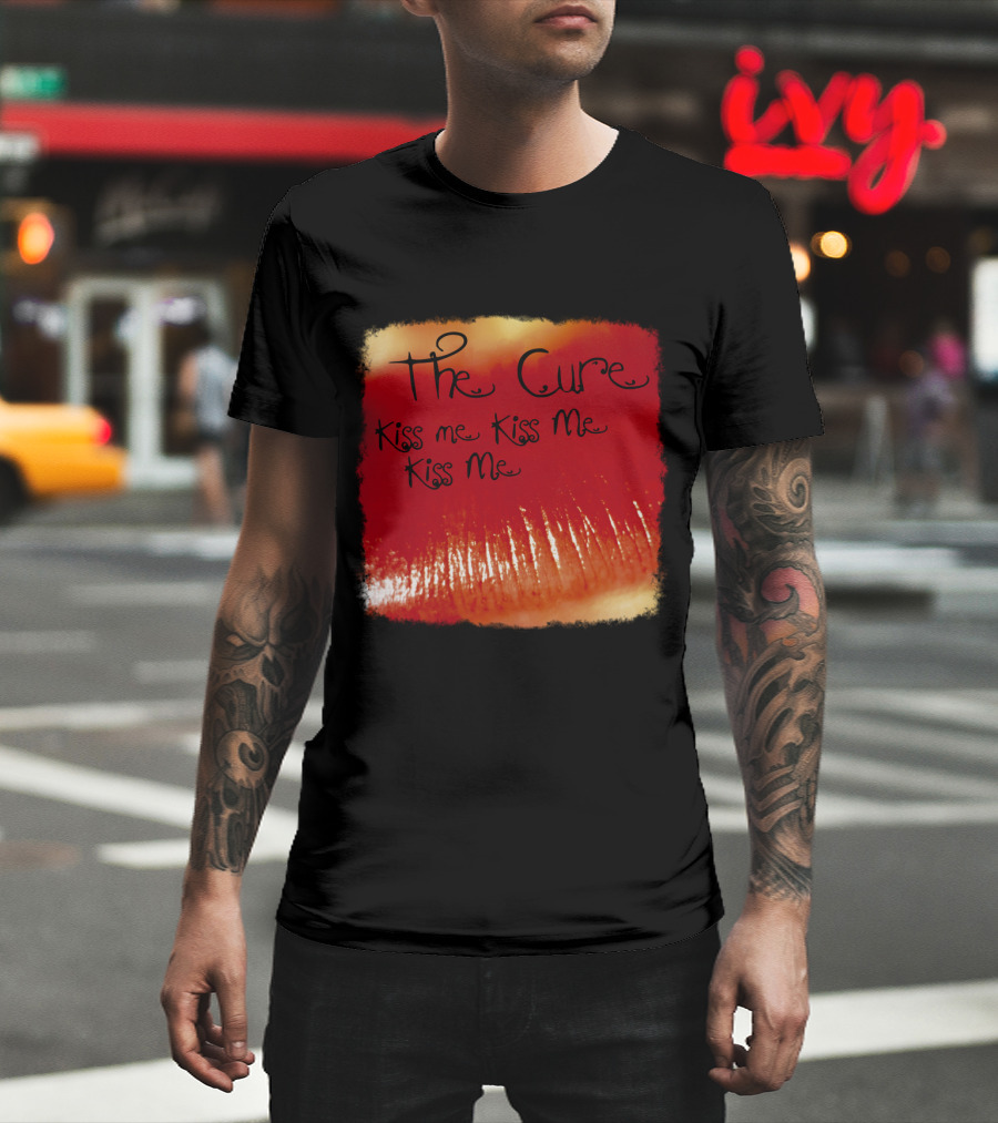 The Cure Kiss Me Kiss Me Kiss Me Red Lips T-Shirt