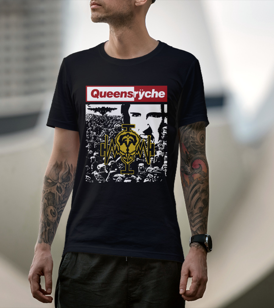 Queensrÿche Operation Mindcrime Album Artwork Iconic Skull T-Shirt