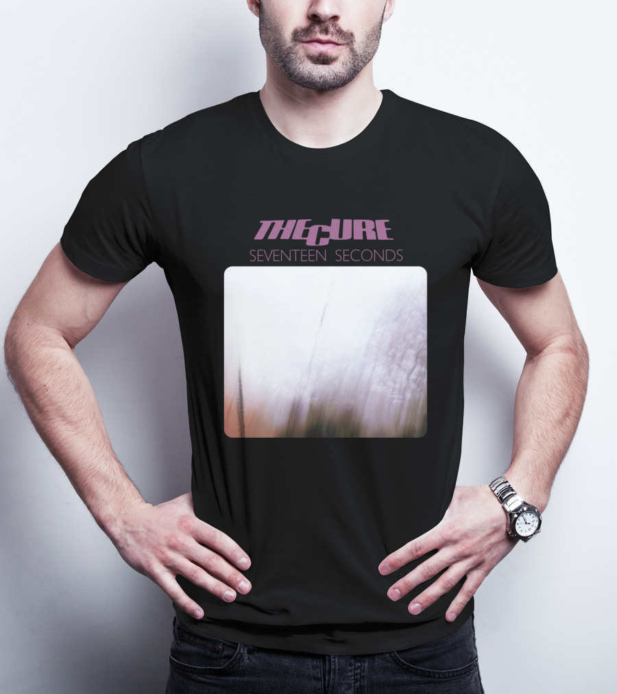 The Cure Seventeen Seconds Blurred Trees Album Cover T-Shirt