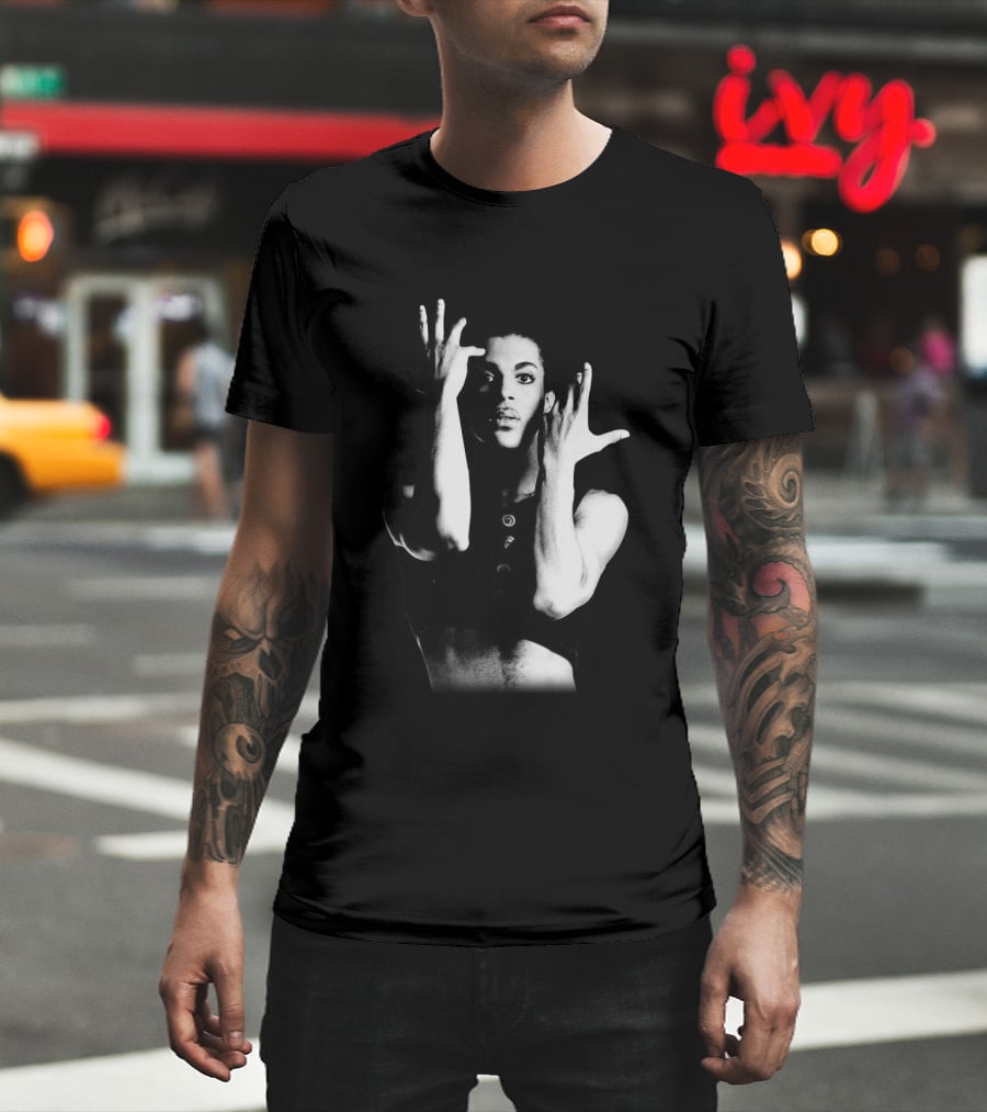 Prince Parade Black And White Iconic Pose T-Shirt