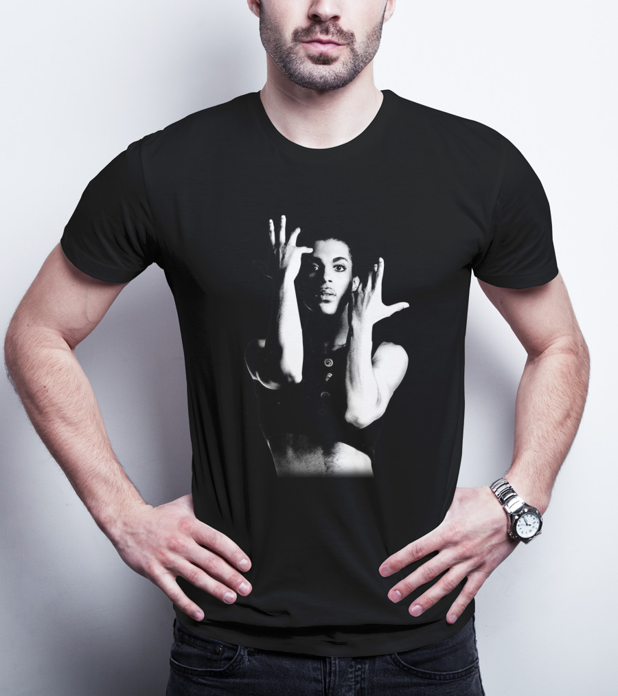 Prince Parade Black And White Iconic Pose T-Shirt
