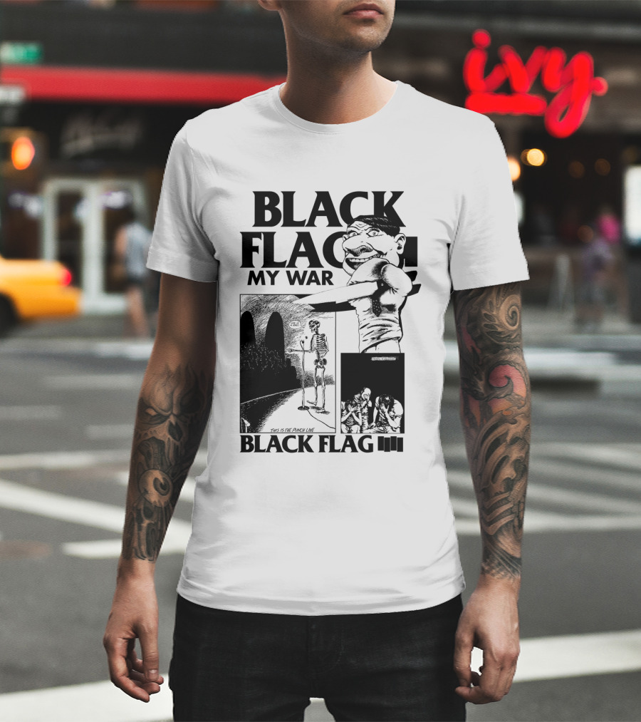 Black Flag My War This Is The Punch Line T-Shirt