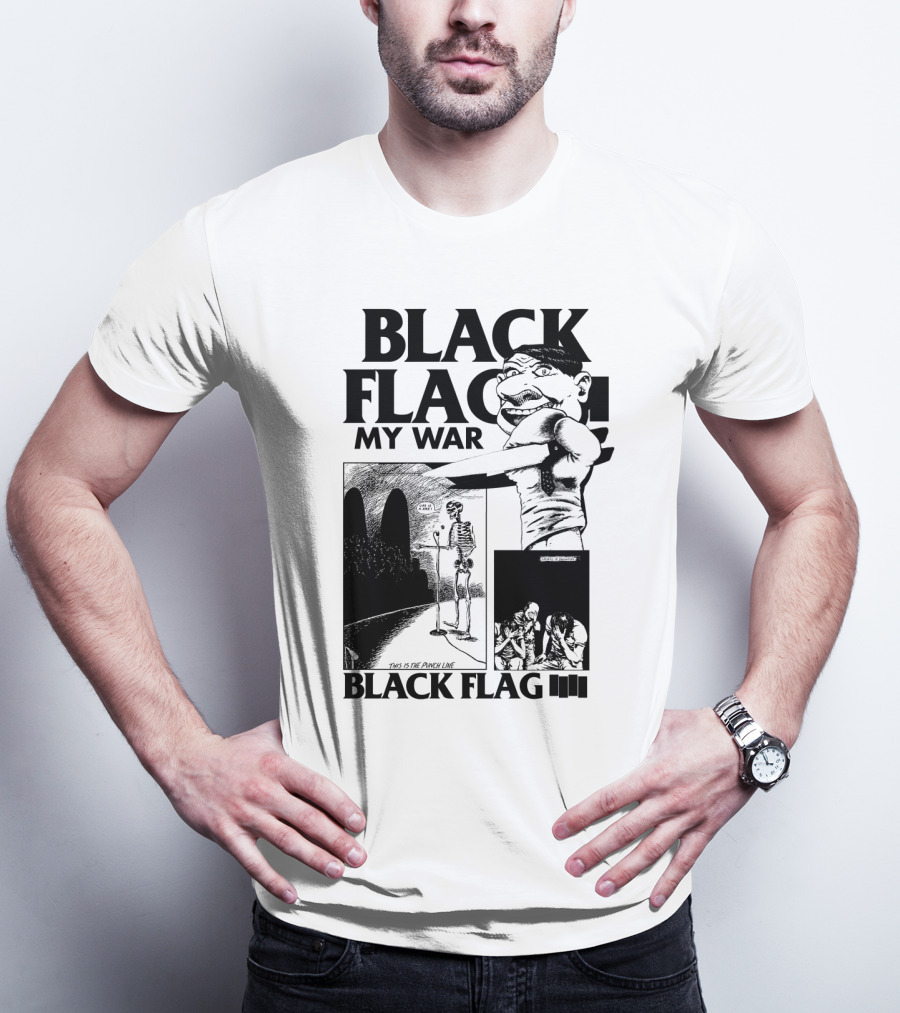 Black Flag My War This Is The Punch Line T-Shirt