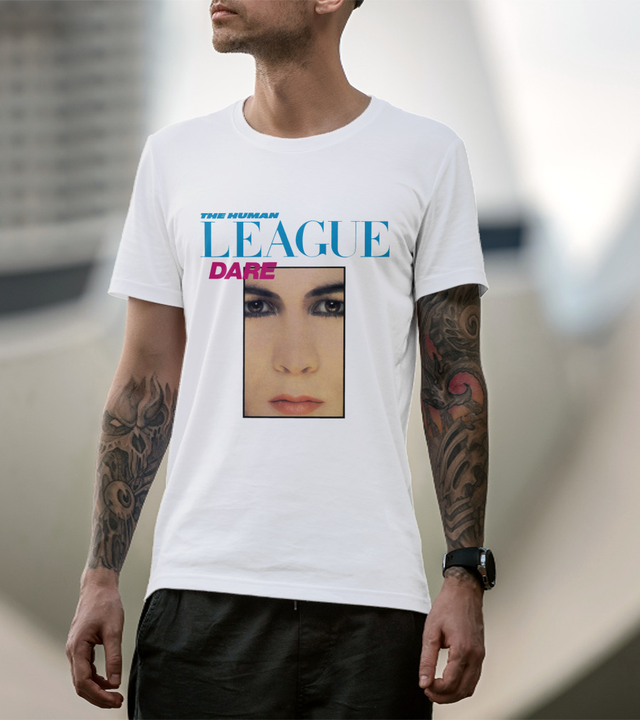 The Human League Dare Album Cover Art Face T-Shirt