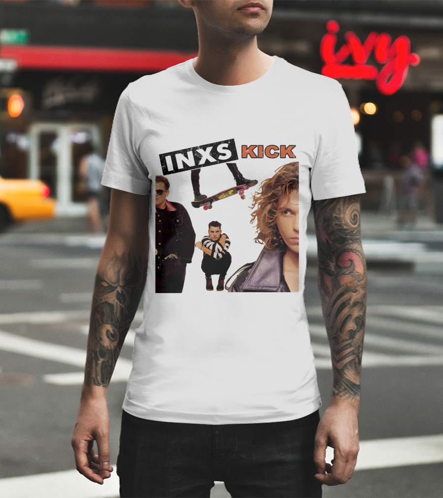 Inxs Kick Skateboard Punk Style T-Shirt