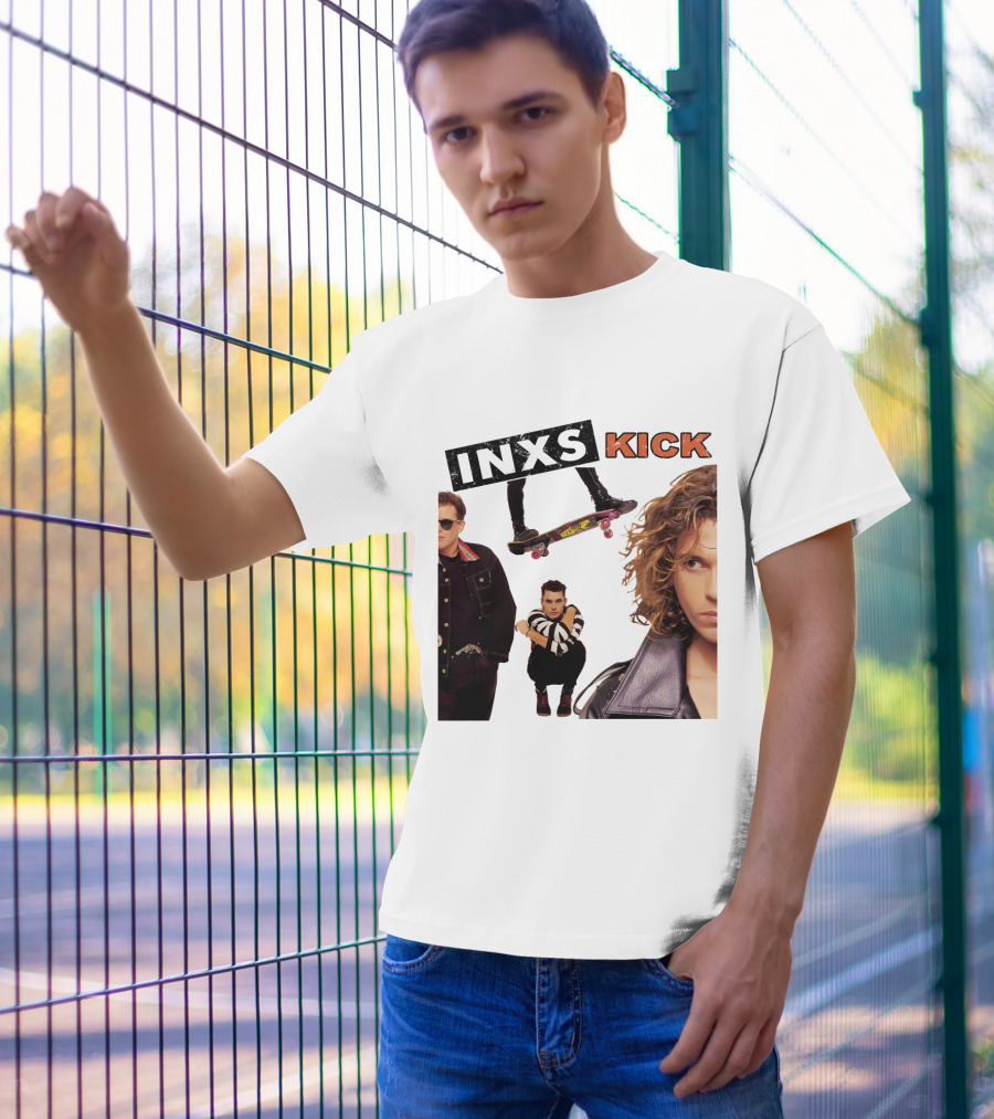 Inxs Kick Skateboard Punk Style T-Shirt