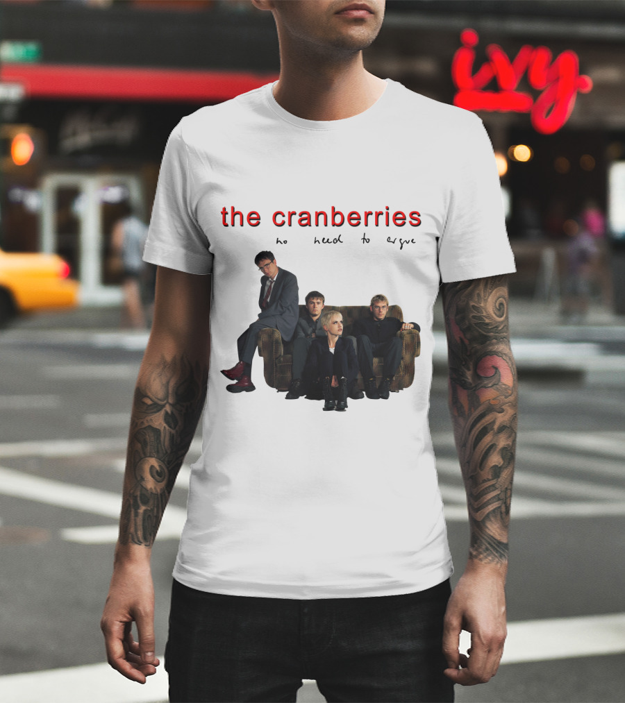 The Cranberries No Need To Argue Album Cover Sofa Band Members T-Shirt