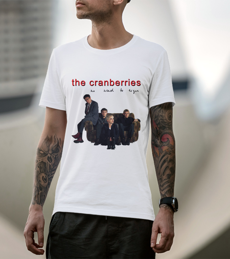 The Cranberries No Need To Argue Album Cover Sofa Band Members T-Shirt