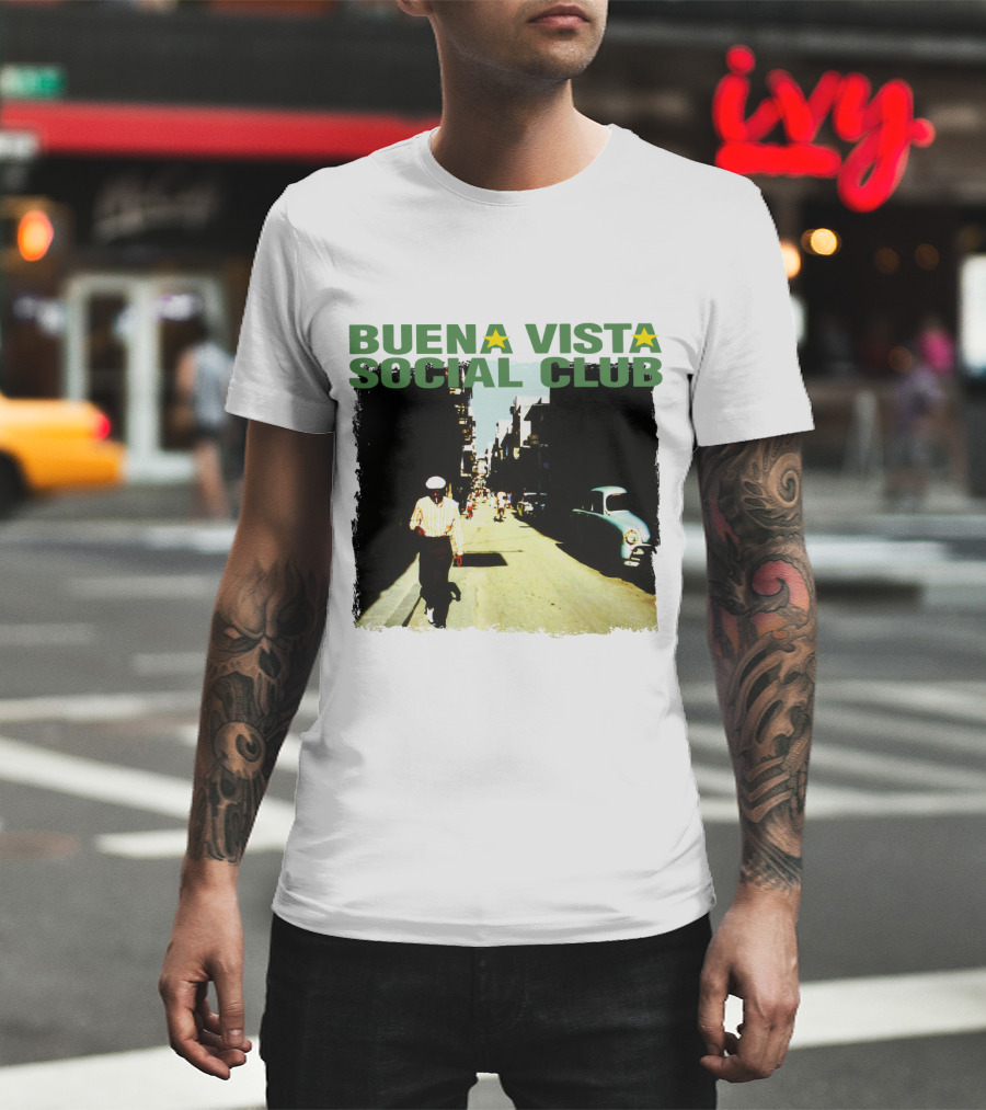 Buena Vista Social Club Vintage Havana Street Scene T-Shirt