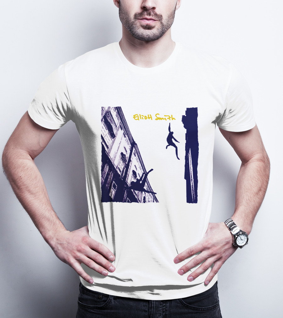 Elliott Smith Leaping Figures Urban Scene T-Shirt