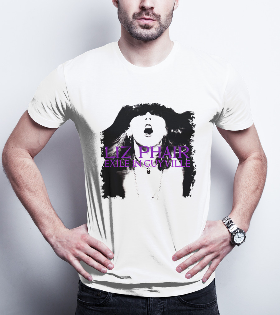 Liz Phair Exile In Guyville Bold Monochrome Portrait With Necklace T-Shirt