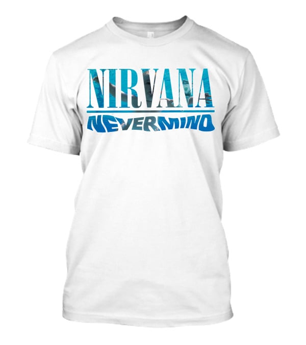 Nirvana Nevermind Album Cover Textured T-Shirt
