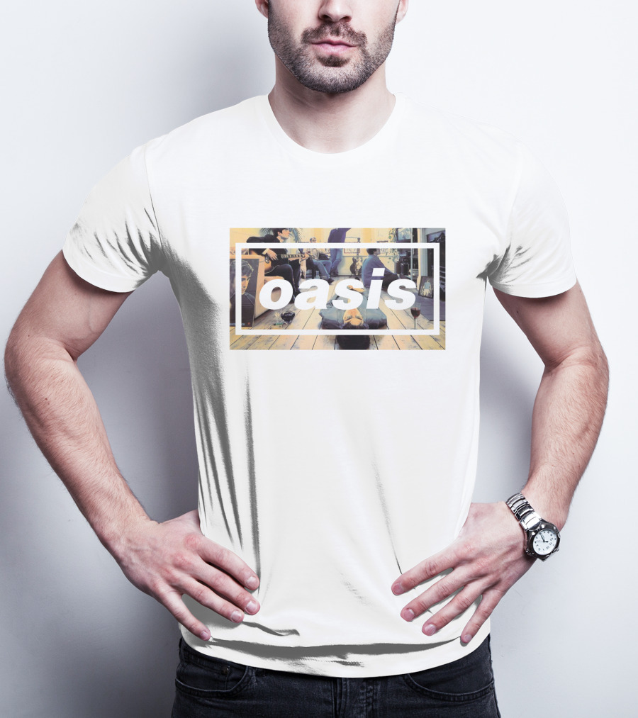 Oasis Definitely Maybe Rock Band Album Cover T-Shirt