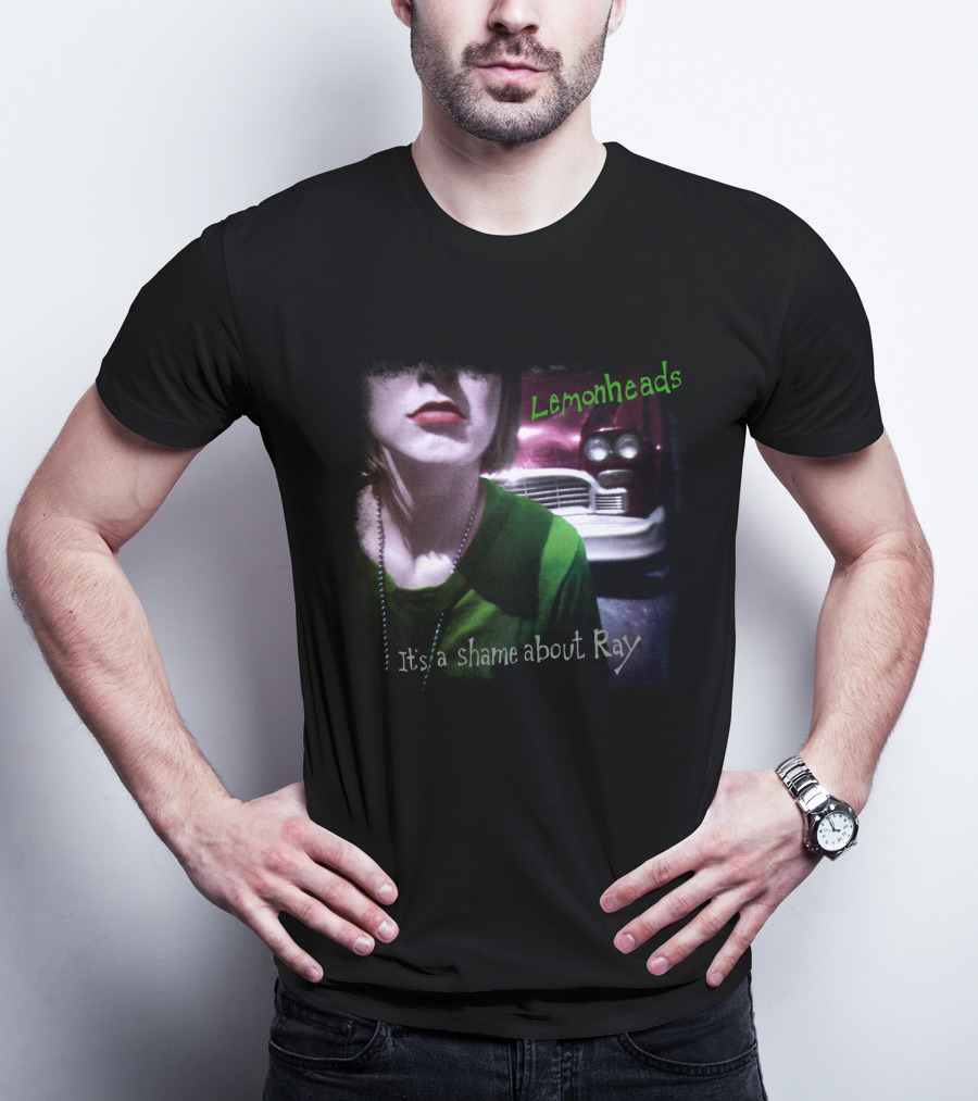 Lemonheads It's A Shame About Ray Album Cover With Green Shirt And Vintage Car T-Shirt
