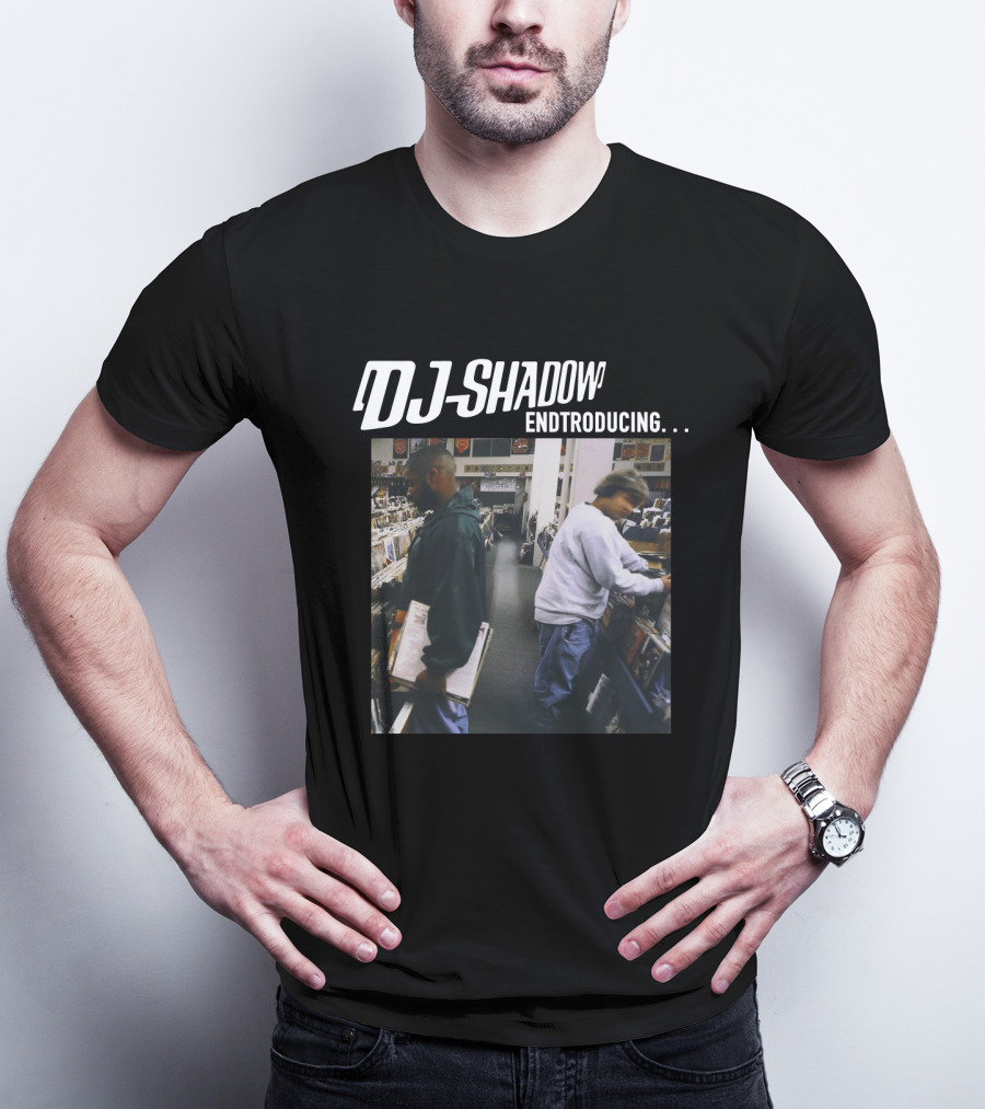 Dj Shadow Endtroducing Album Cover Vinyl Record Store Scene T-Shirt