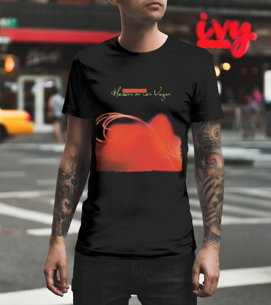 Cocteau Twins Heaven Or Las Vegas Red Abstract Swirl T-Shirt