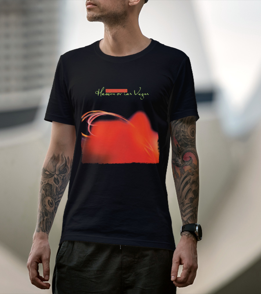 Cocteau Twins Heaven Or Las Vegas Red Abstract Swirl T-Shirt