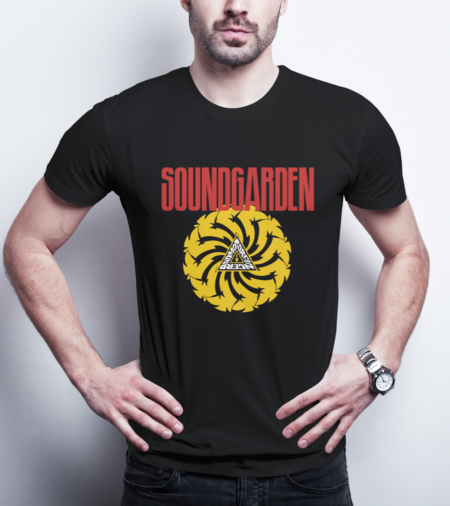 Soundgarden Badmotorfinger Spiral Triangle T-Shirt
