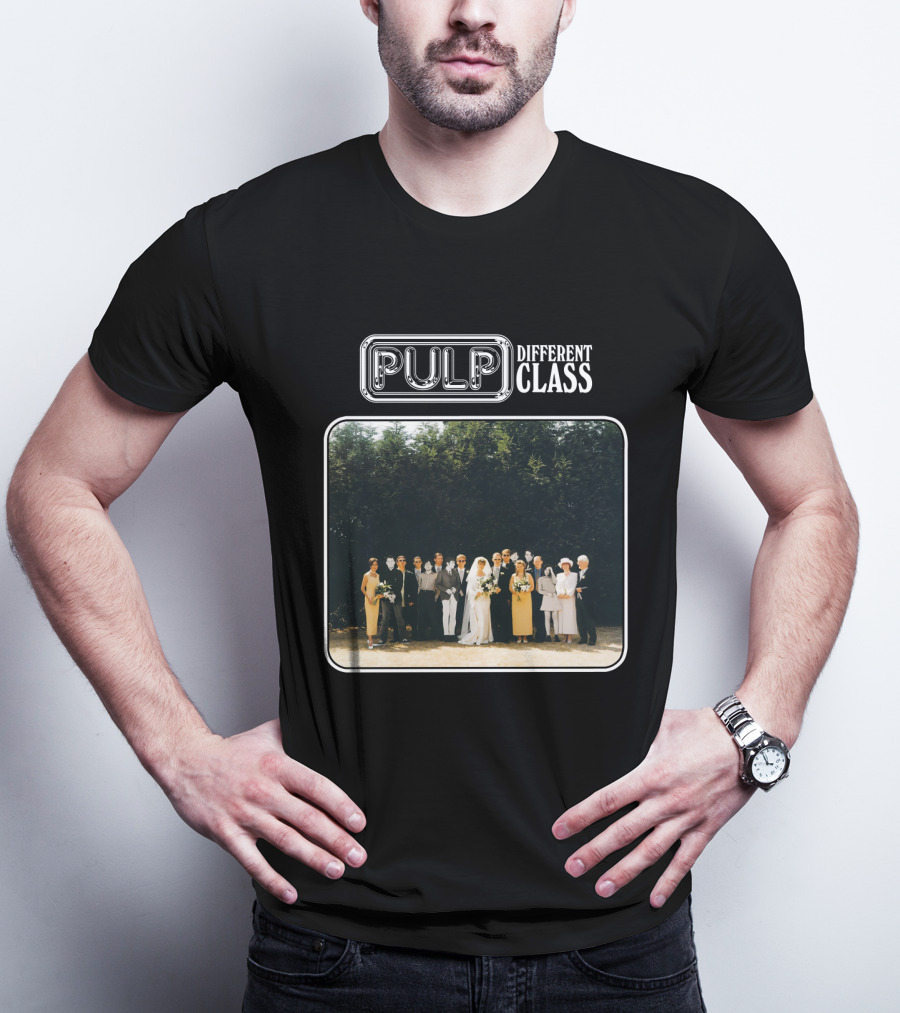 Pulp Different Class Album Cover Wedding Photo T-Shirt