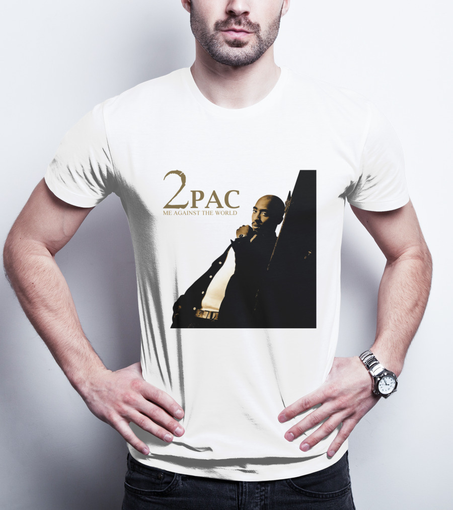 2Pac Me Against The World Album Cover With Tupac Shakur Photo T-Shirt
