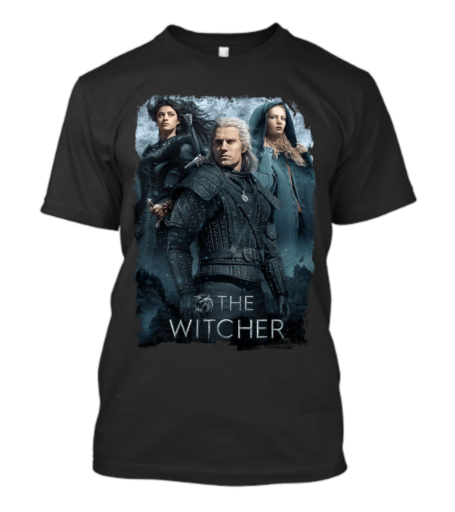 The Witcher 05 Netflix Series Characters Geralt Yennefer Ciri T-Shirt