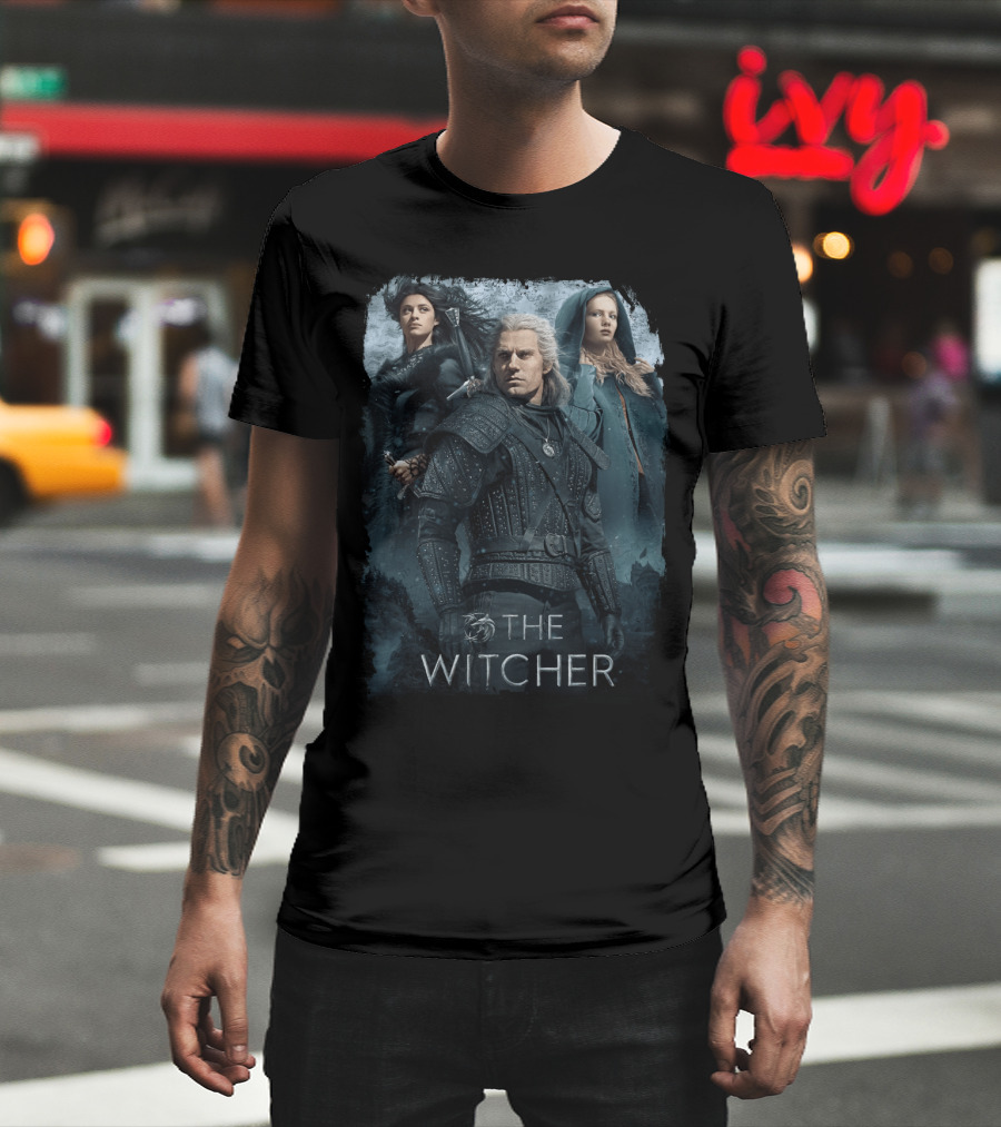 The Witcher 05 Netflix Series Characters Geralt Yennefer Ciri T-Shirt