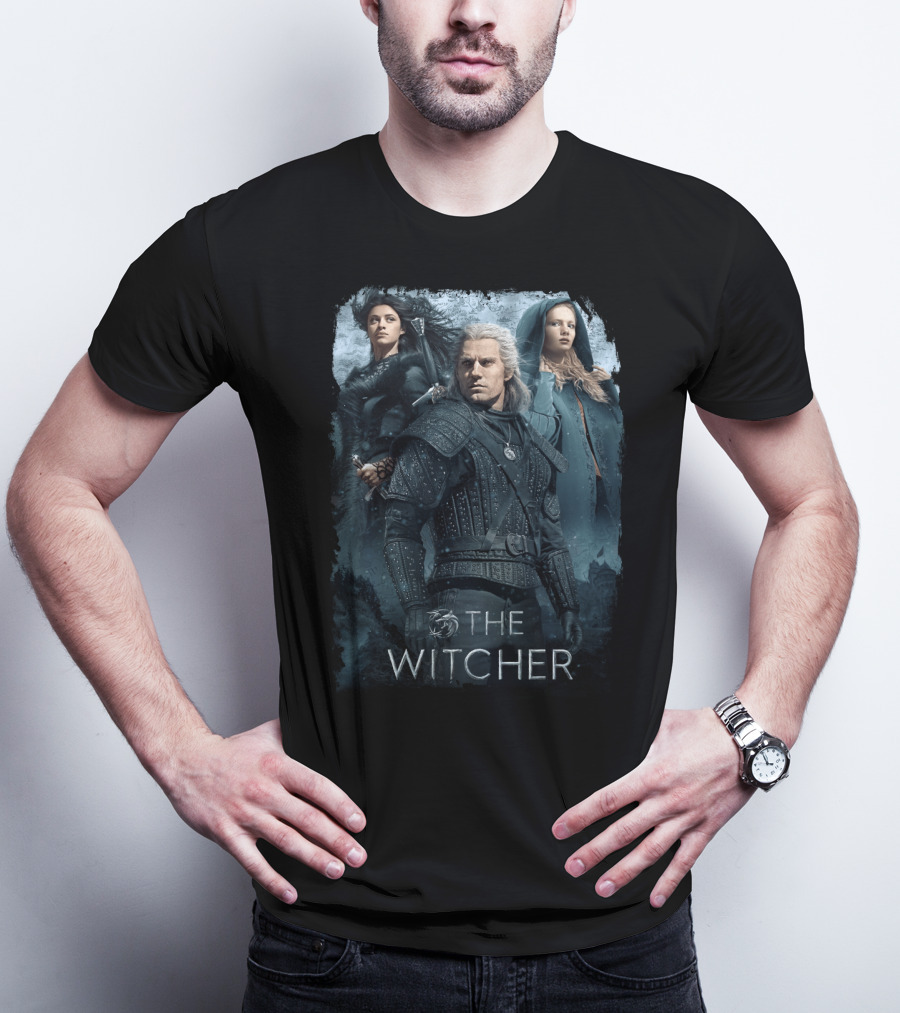 The Witcher 05 Netflix Series Characters Geralt Yennefer Ciri T-Shirt