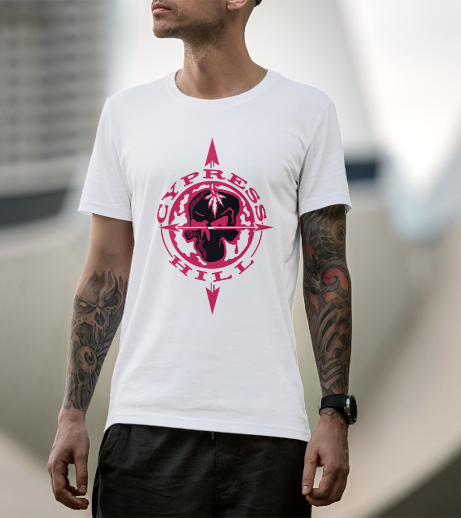 Cypress Hill Red Skull Compass T-Shirt