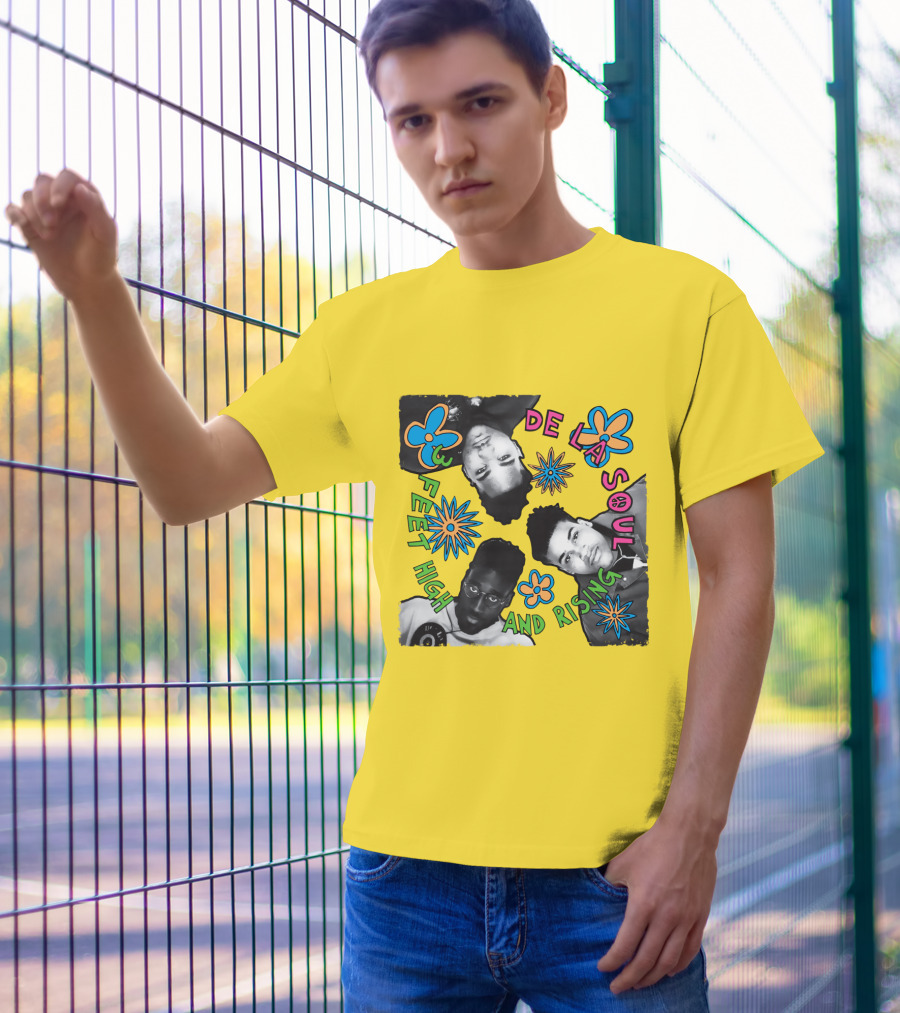 De La Soul 3 Feet High And Rising Colorful Flower T-Shirt