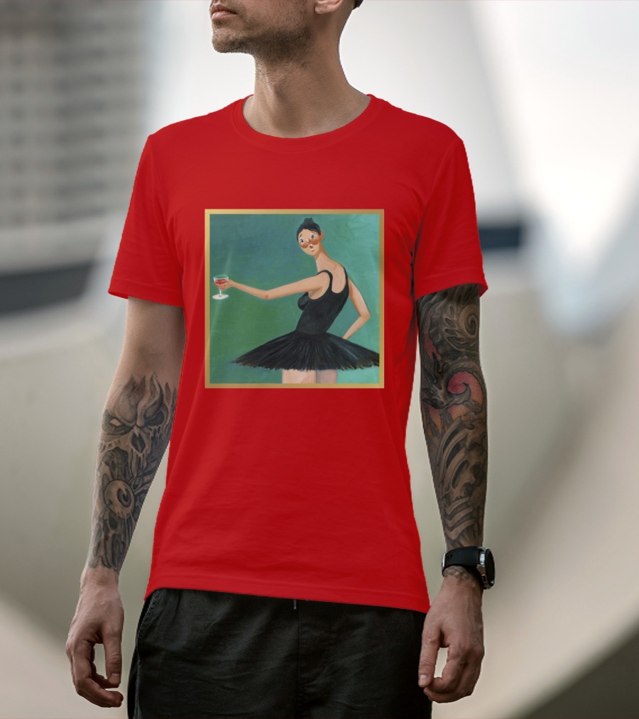 Kanye West My Beautiful Dark Twisted Fantasy Ballerina Cover Art T-Shirt