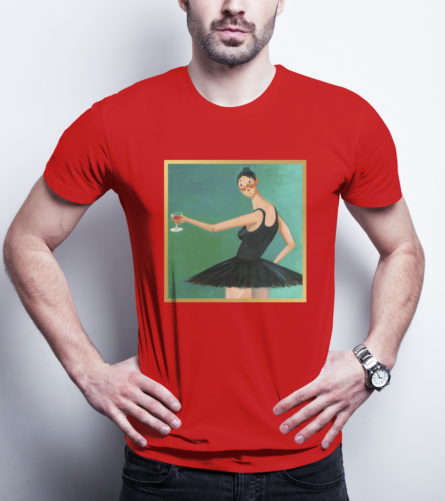 Kanye West My Beautiful Dark Twisted Fantasy Ballerina Cover Art T-Shirt
