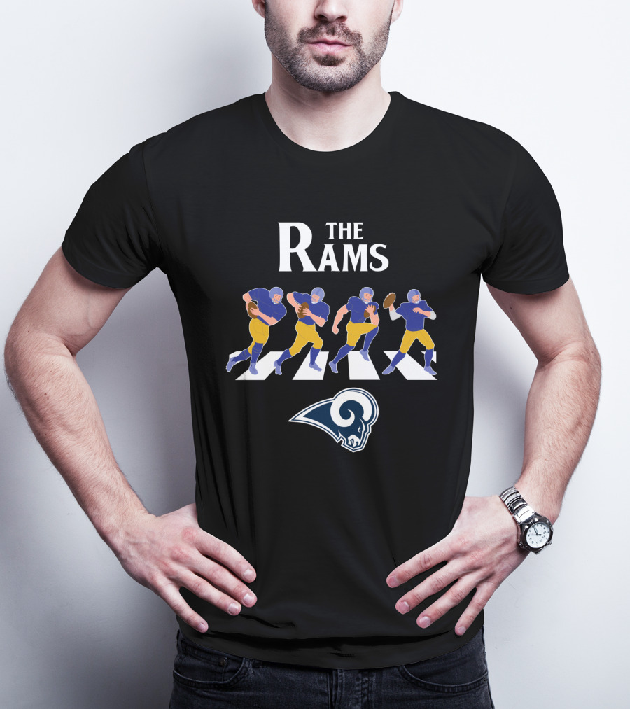 The Rams Abbey Road Los Angeles Football Crossing T-Shirt