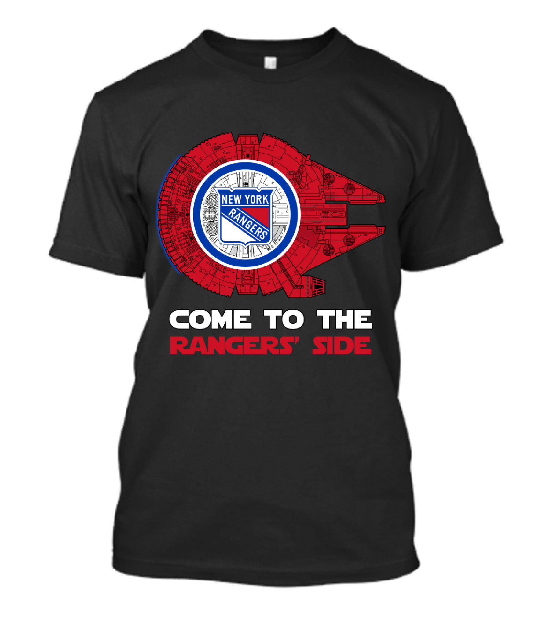 New York Rangers Millennium Falcon Come To The Rangers' Side T-Shirt