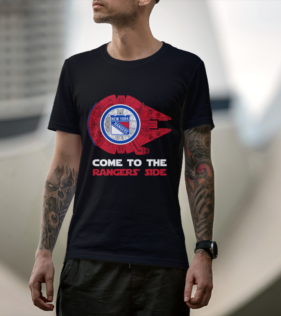 New York Rangers Millennium Falcon Come To The Rangers' Side T-Shirt