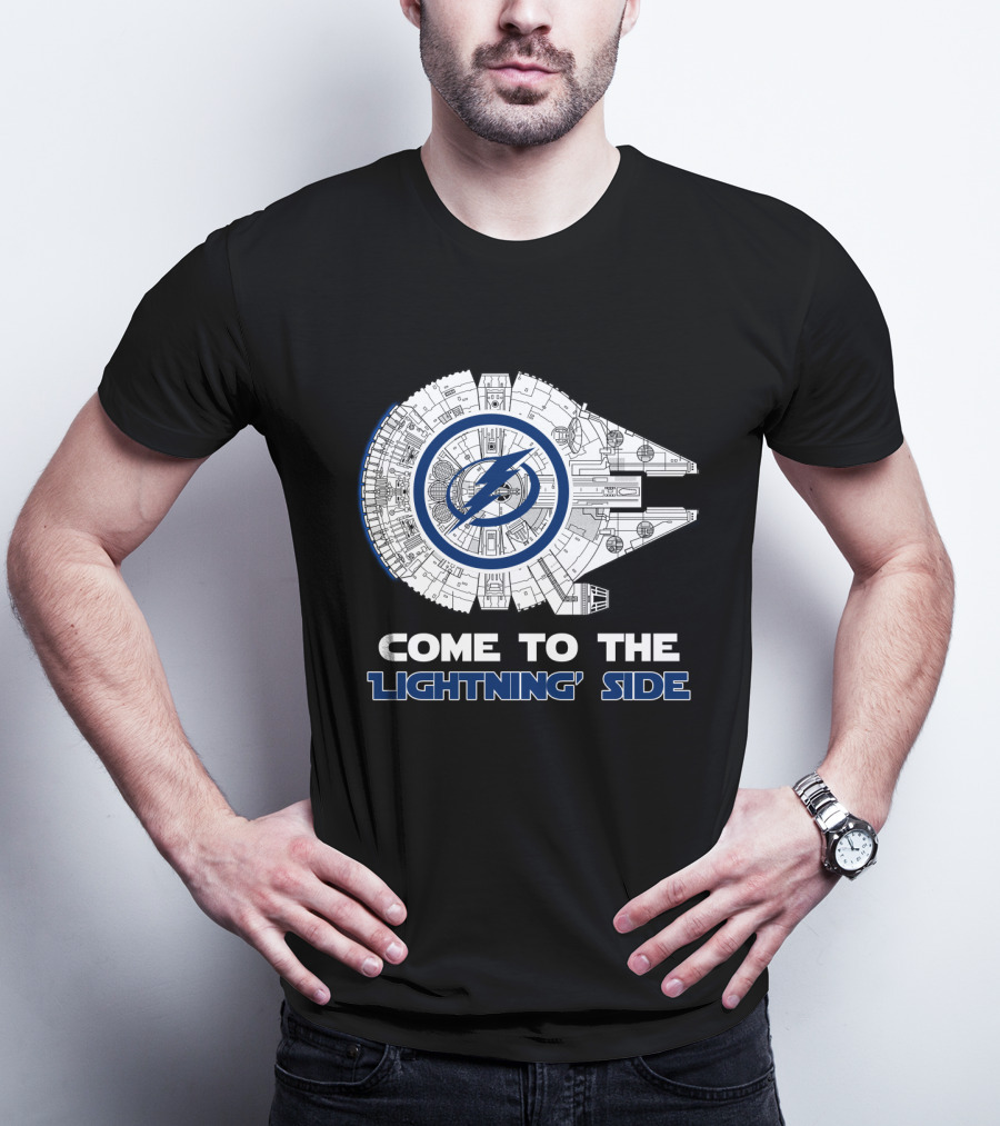 Come To The Lightning Side Millennium Falcon Tampa Bay Lightning T-Shirt