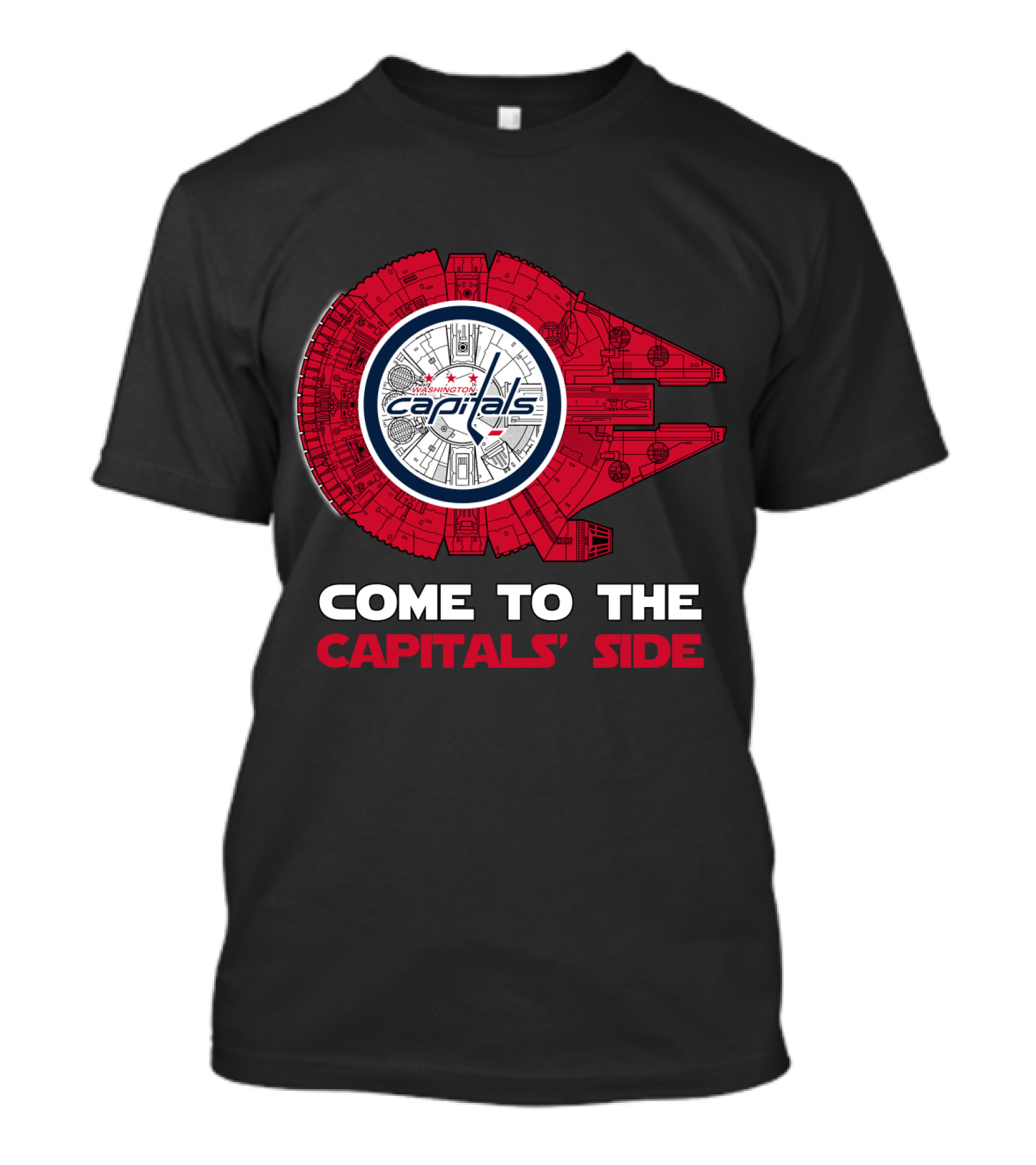 Washington Capitals Millennium Falcon Come To The Capitals' Side T-Shirt