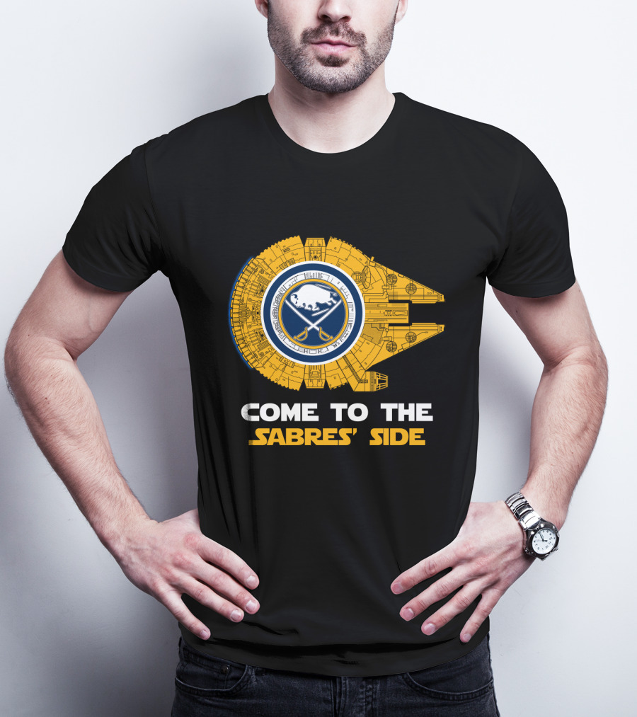 Come To The Sabres' Side Buffalo Sabres Millennium Falcon T-Shirt