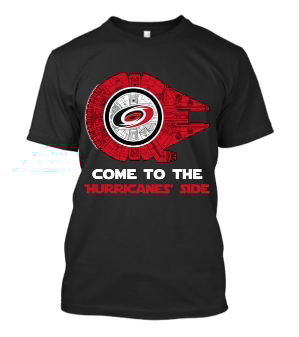 Come To The Hurricanes' Side Carolina Hurricanes Millennium Falcon T-Shirt