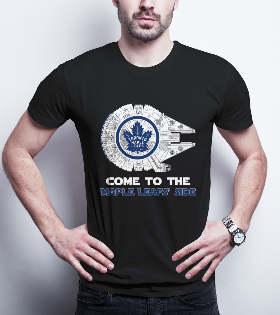 Toronto Maple Leafs Come To The Maple Leafs' Side Millennium Falcon T-Shirt