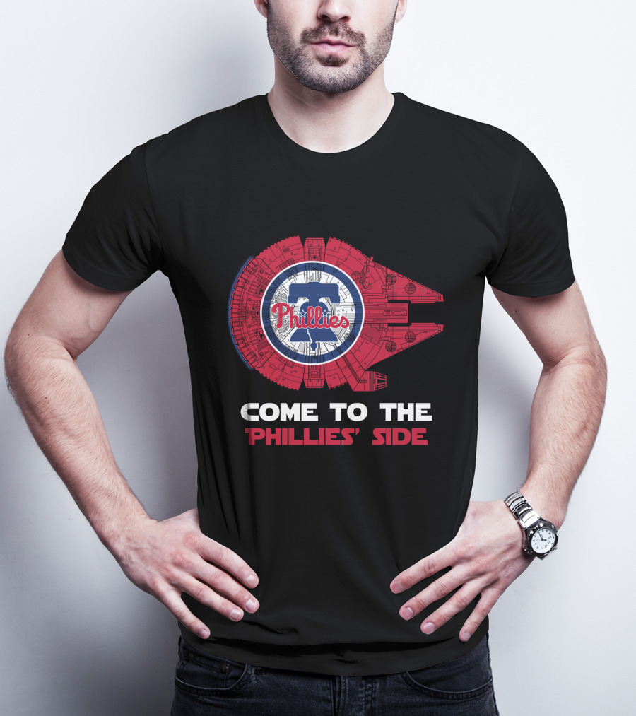 Phillies Millennium Falcon Come To The Phillies' Side T-Shirt