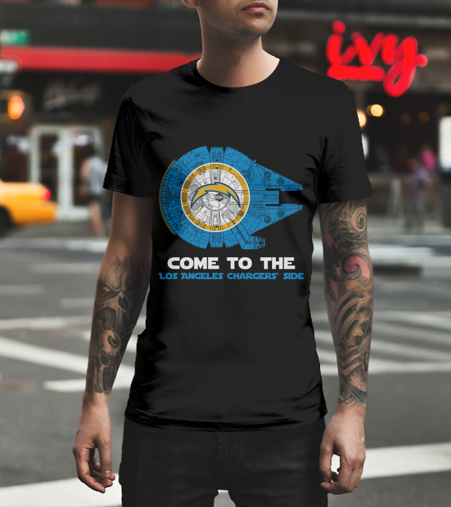 Come To The Los Angeles Chargers' Side Millennium Falcon Nfl T-Shirt