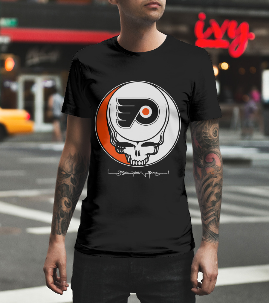 Steal Your Face Grateful Dead Philadelphia Flyers T-Shirt