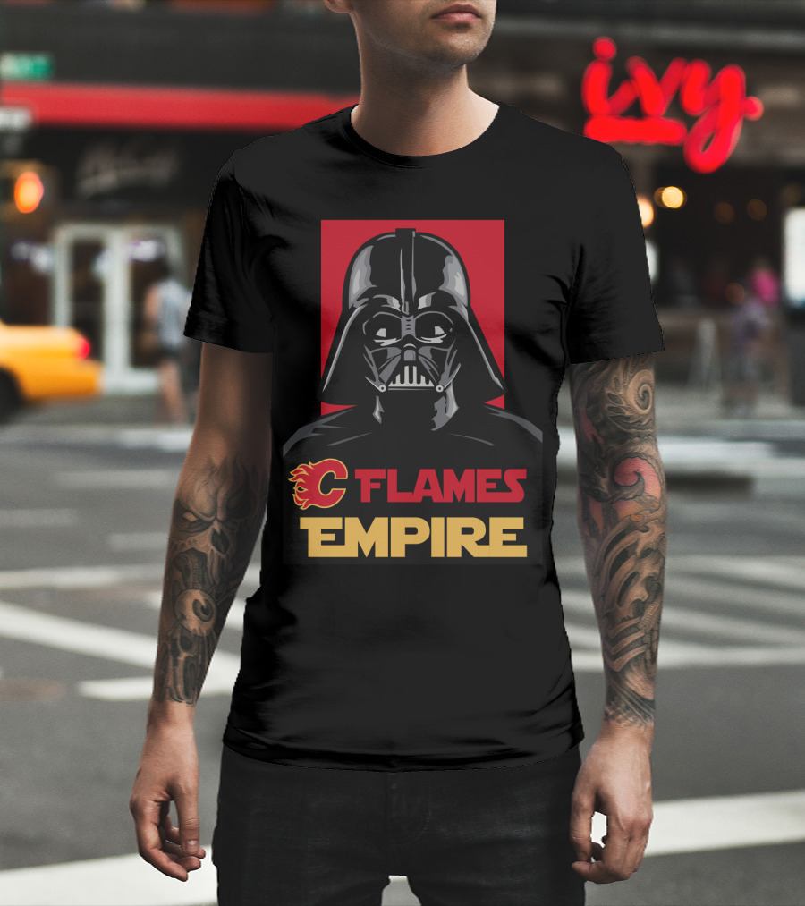 Calgary Flames Empire Darth Vader NHL T-Shirt