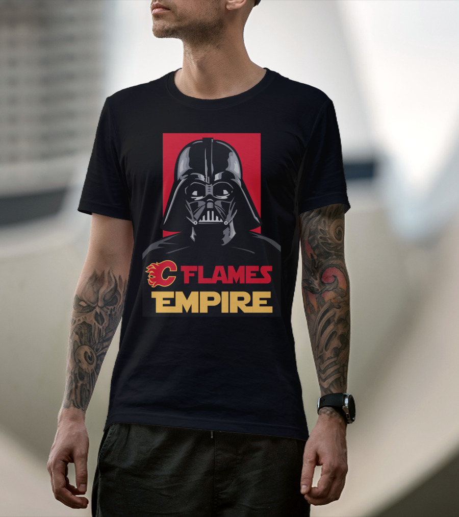 Calgary Flames Empire Darth Vader NHL T-Shirt