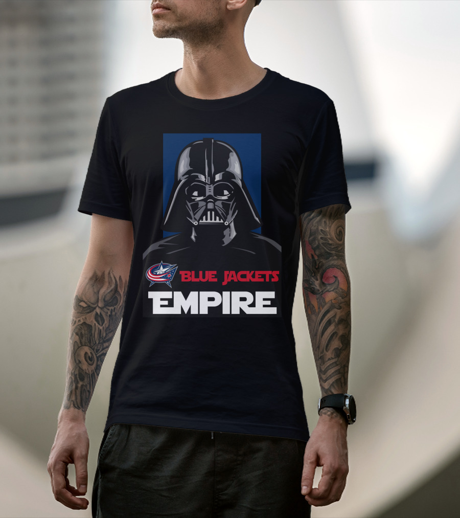 Columbus Blue Jackets Empire Darth Vader NHL T-Shirt