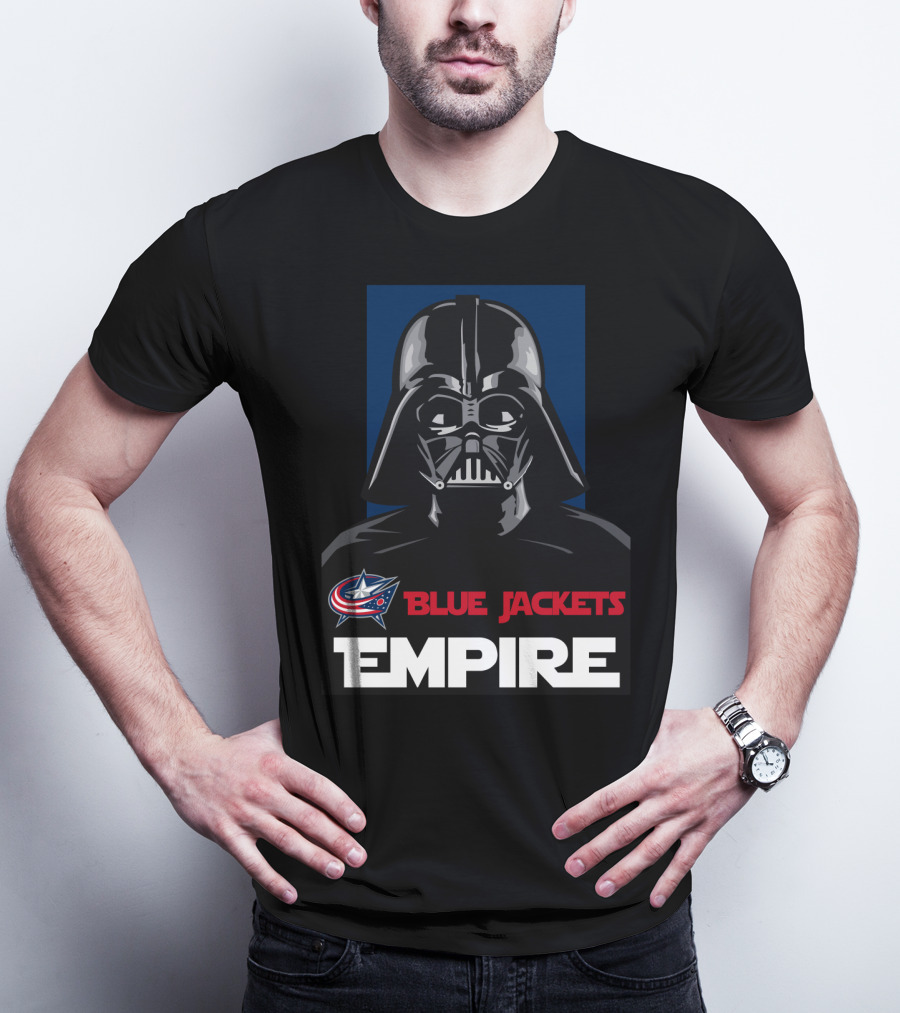 Columbus Blue Jackets Empire Darth Vader NHL T-Shirt