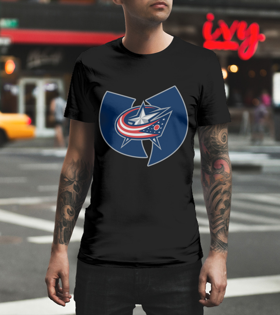 Columbus Blue Jackets Wu-Tang Clan Mashup T-Shirt