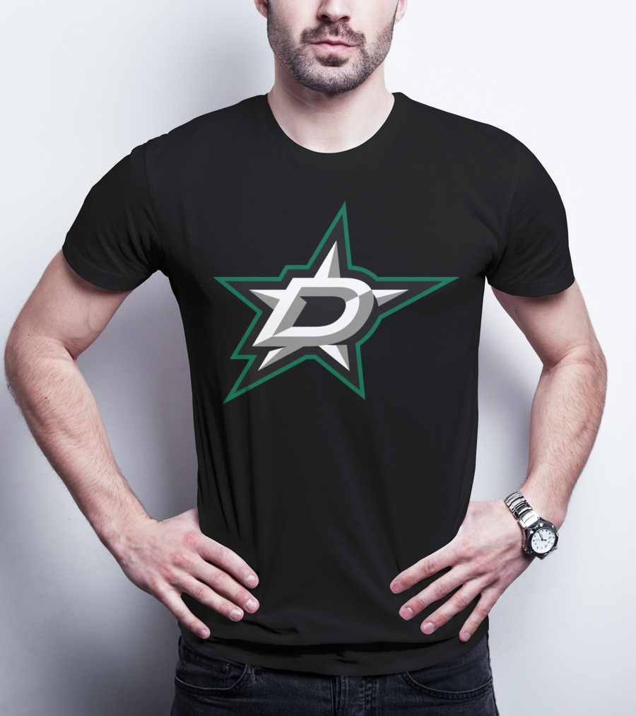Dallas Stars Hockey Team Logo Black T-Shirt